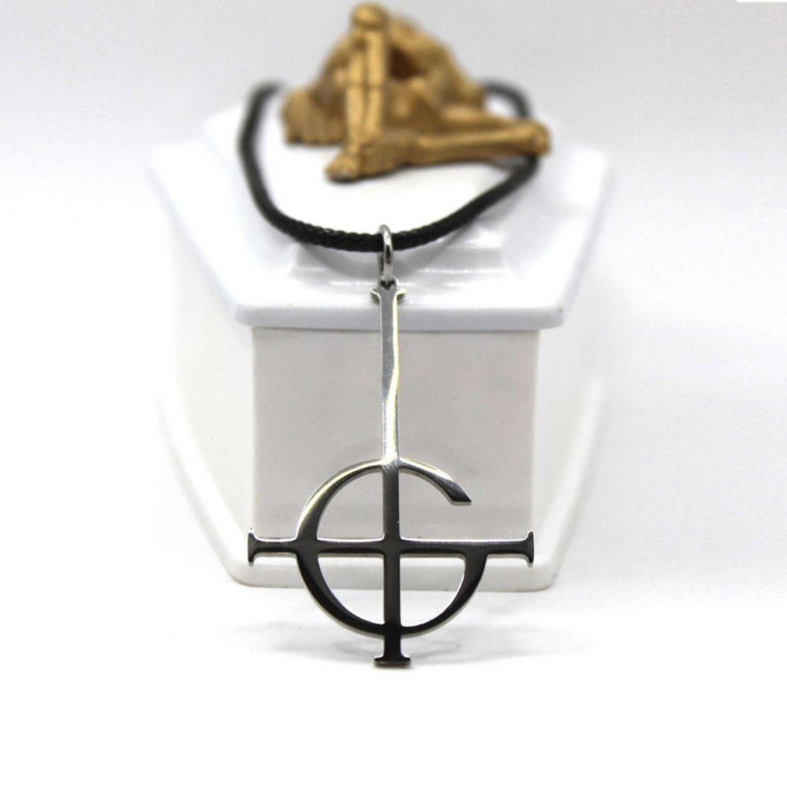 New LUCIFIX Inverted Cross 48mm Pendant Necklace, Upside Down Crucifix ...