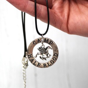 Camp HALF BLOOD Necklace, Camp JUPITER Necklace, Percy Jackson Necklace ...