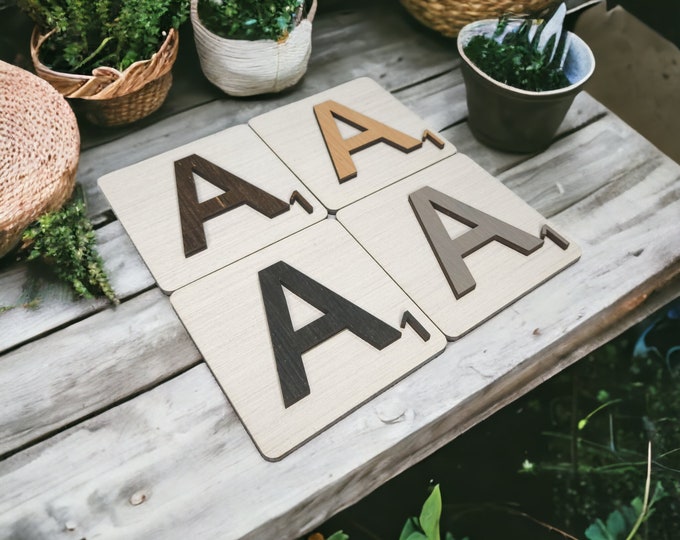 Scrabble Wall Tile Letters 4x4 Inch 3D - Etsy