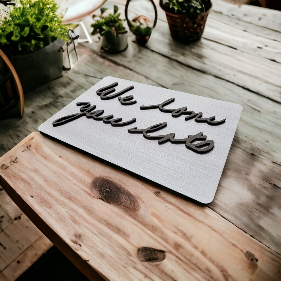 Raised Handwriting Sign - Create A Sign Using Your Loved One's ...