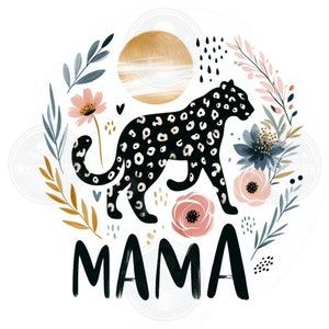 Mama Bundle of 8 - PNG Digital Download - Leopard - Floral ...