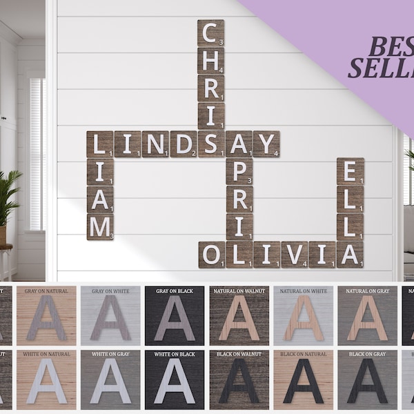 Wall Scrabble - Etsy