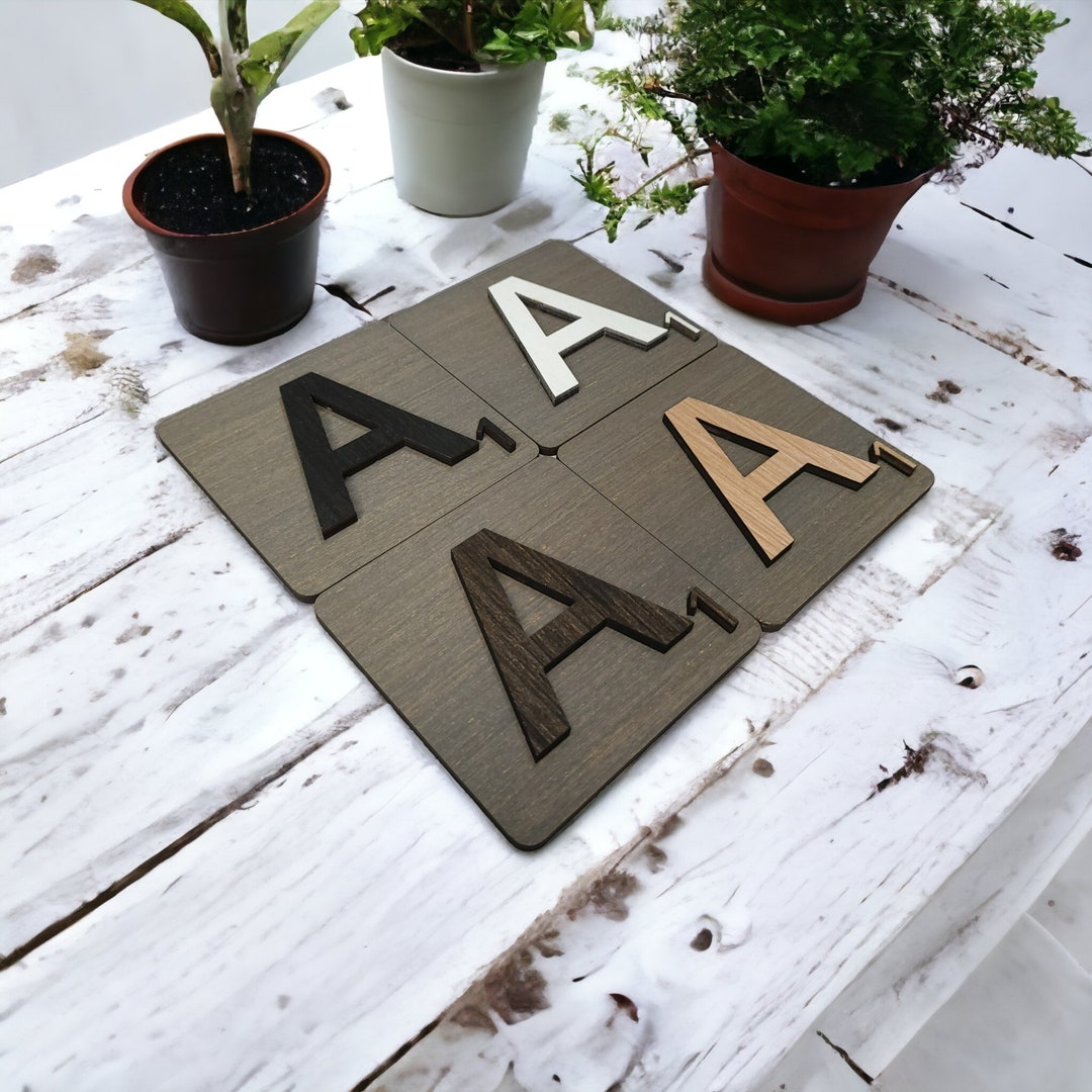 Scrabble Tile Letters 4x4 Inch Wall Decor - Etsy