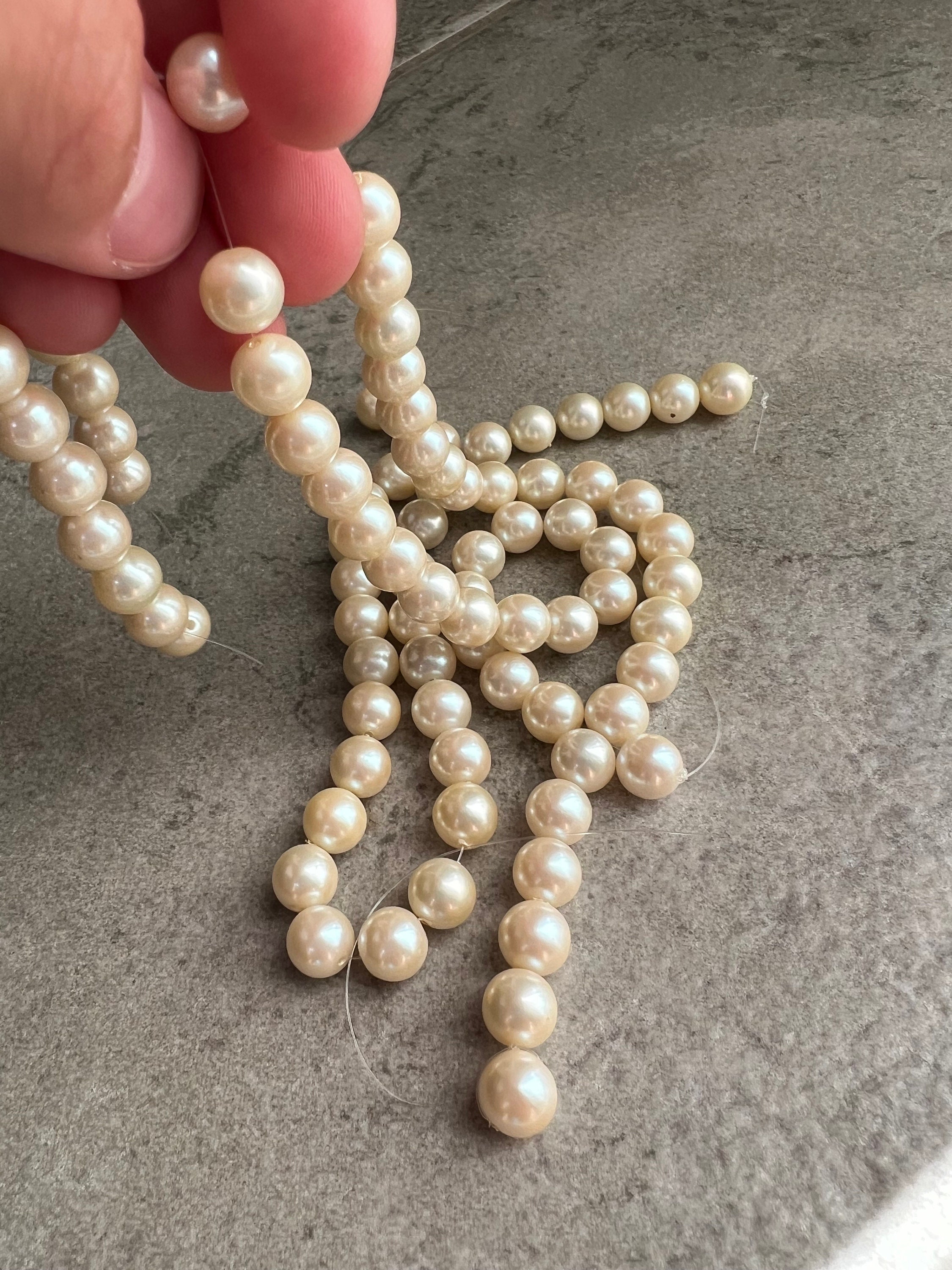 8mm off White Pearl Beads Round Beads AAA Quality - Etsy