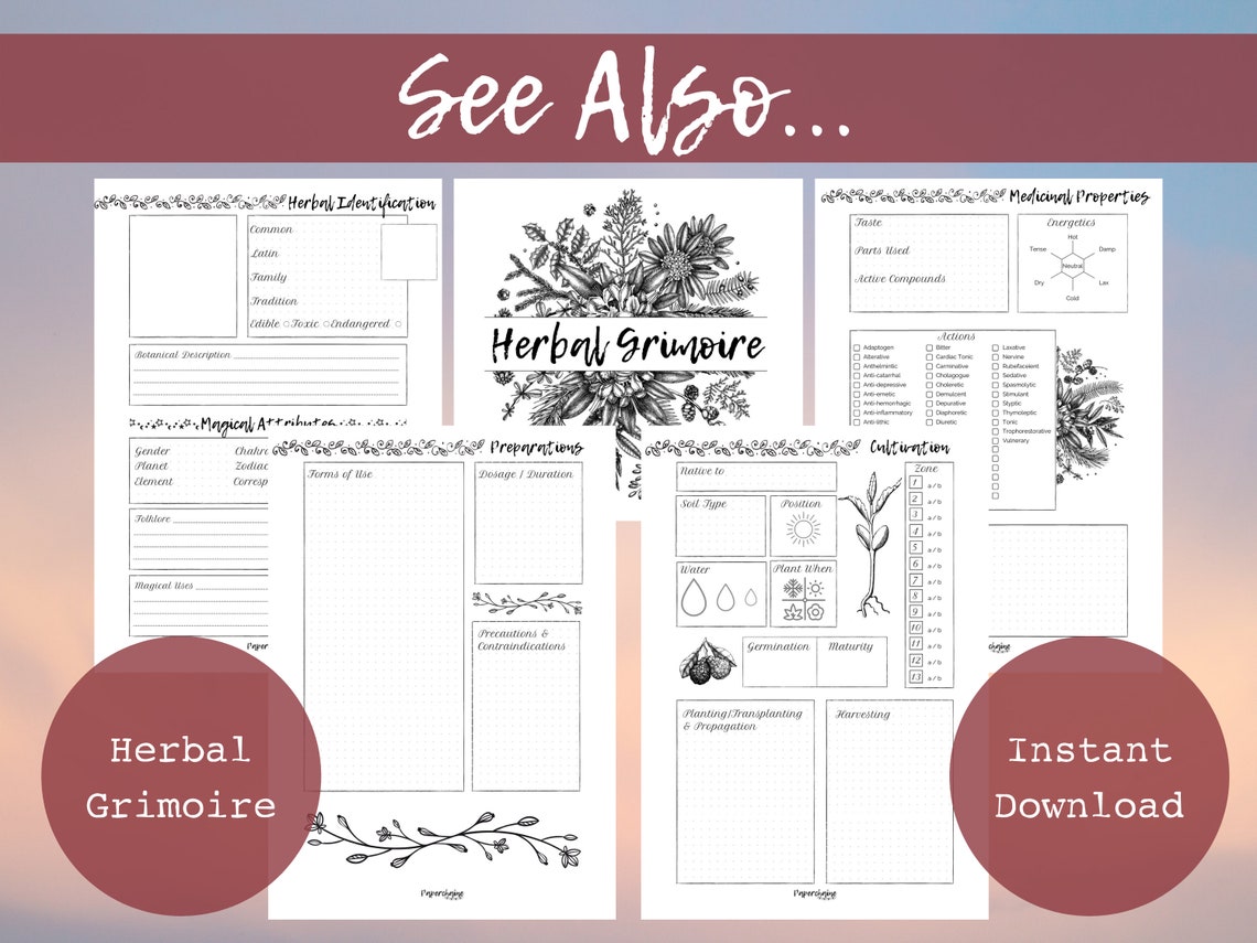 Blank Spell Journal Pages | Rituals & Spells | Witch | Wicca | Instant ...