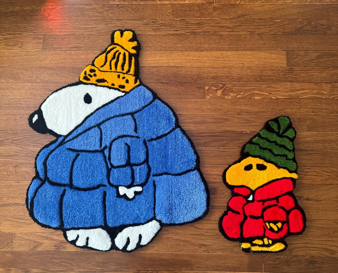 Snoopy & Woodstock Rugs - Etsy