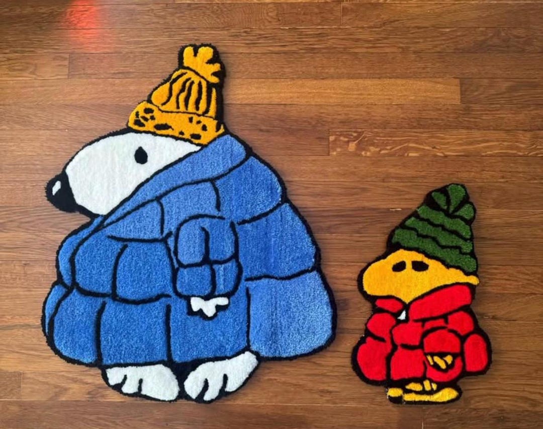 Handmade Snoopy & Woodstock Rugs - Etsy