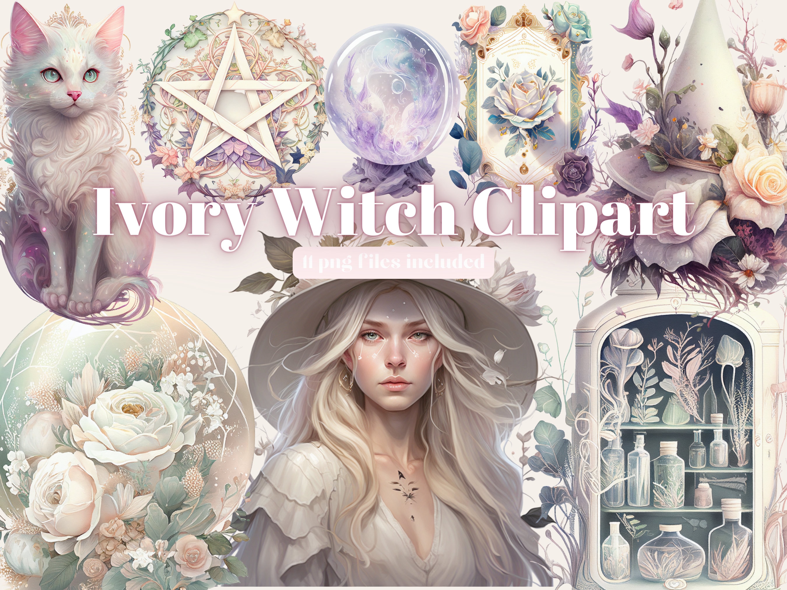 Good Witch Clipart Witch Clip Art Png Magic Clip Art - Etsy Australia