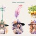 37 PNG Watercolor Pastel Witch Clipart Pastel Witchcraft Clip - Etsy