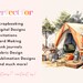 Summer Camping Watercolor Clipart Bundle Transparent PNG - Etsy