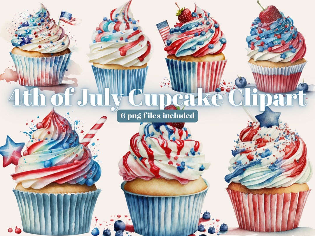 Watercolor 4th July Clipart, Independence Day Clipart, Camper Clipart ...