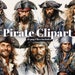 Watercolor Pirates Clipart Buccaneers Download Instant - Etsy