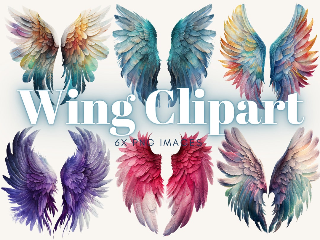 Angel Wings Clipart, Halo Clipart, Heaven Clipart, White Wings PNG ...