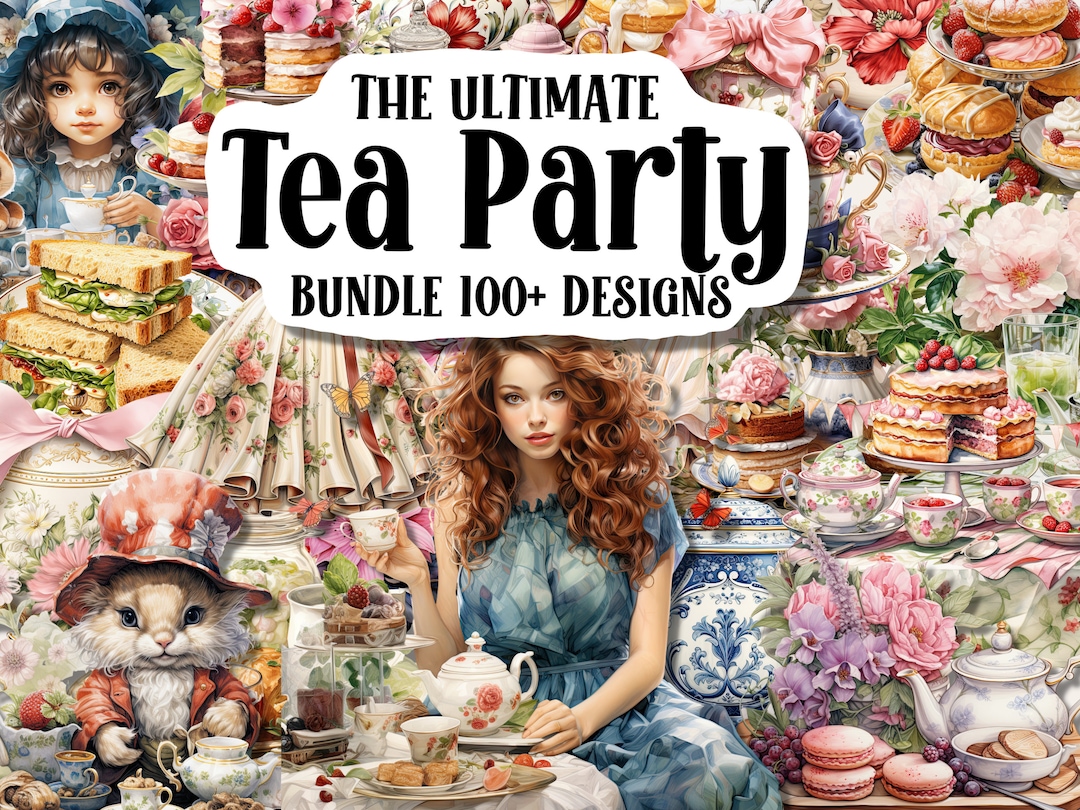 Vintage Rose Teacup Clipart, Victorian Tea Clipart, Teacup Clipart for ...