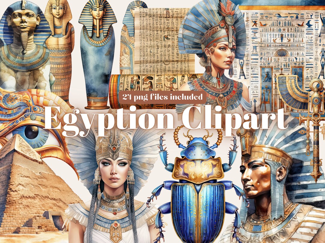 24 PNG Watercolor Fantasy Ancient Egypt Clipart, Ancient Egypt ...