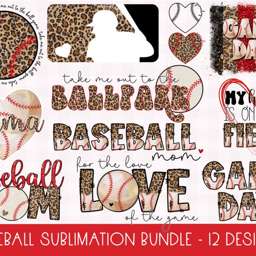 Baseball Sublimation Bundle Baseball PNG Print Sublimation - Etsy