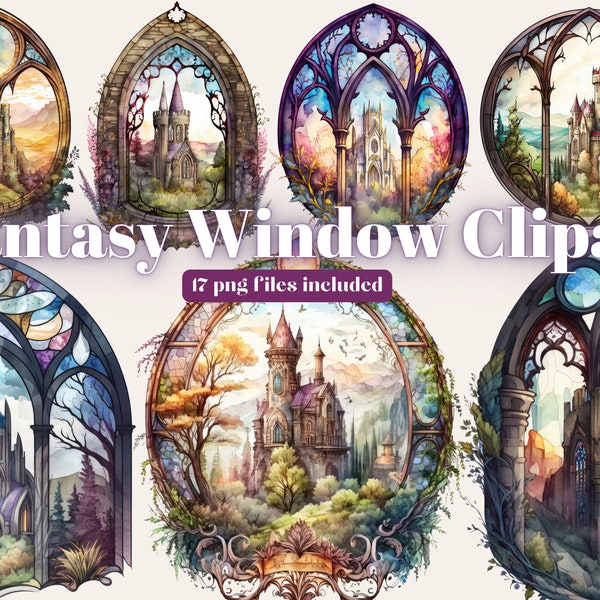 Castle Window Clipart - Etsy