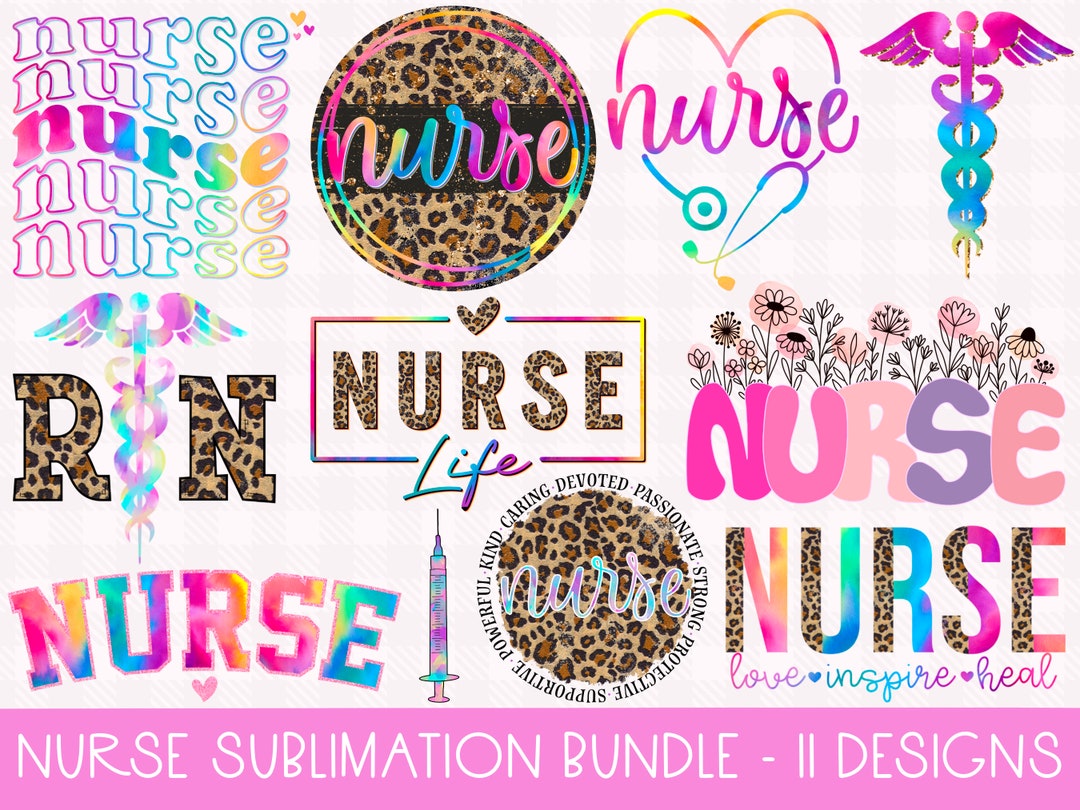 Nurse Sublimation Design Downloads Nurse Sublimation Design - Etsy