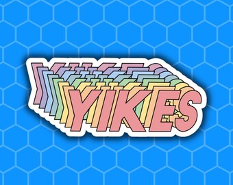 Yikes Sticker - Etsy