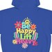 Be Happy Lift Heavy, Words on Back Hoodie, Groovy Hoodie, Lift Heavy ...