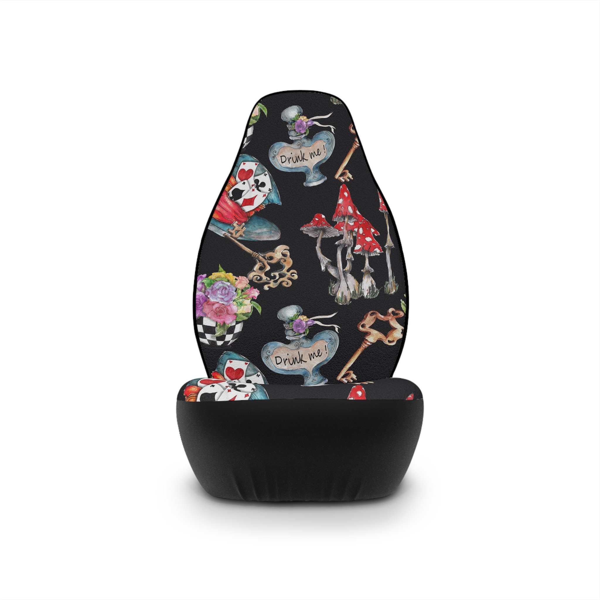 Car Seat Covers Vehicle, Wonderland Themed Seat Cover, Gift for Her Car ...