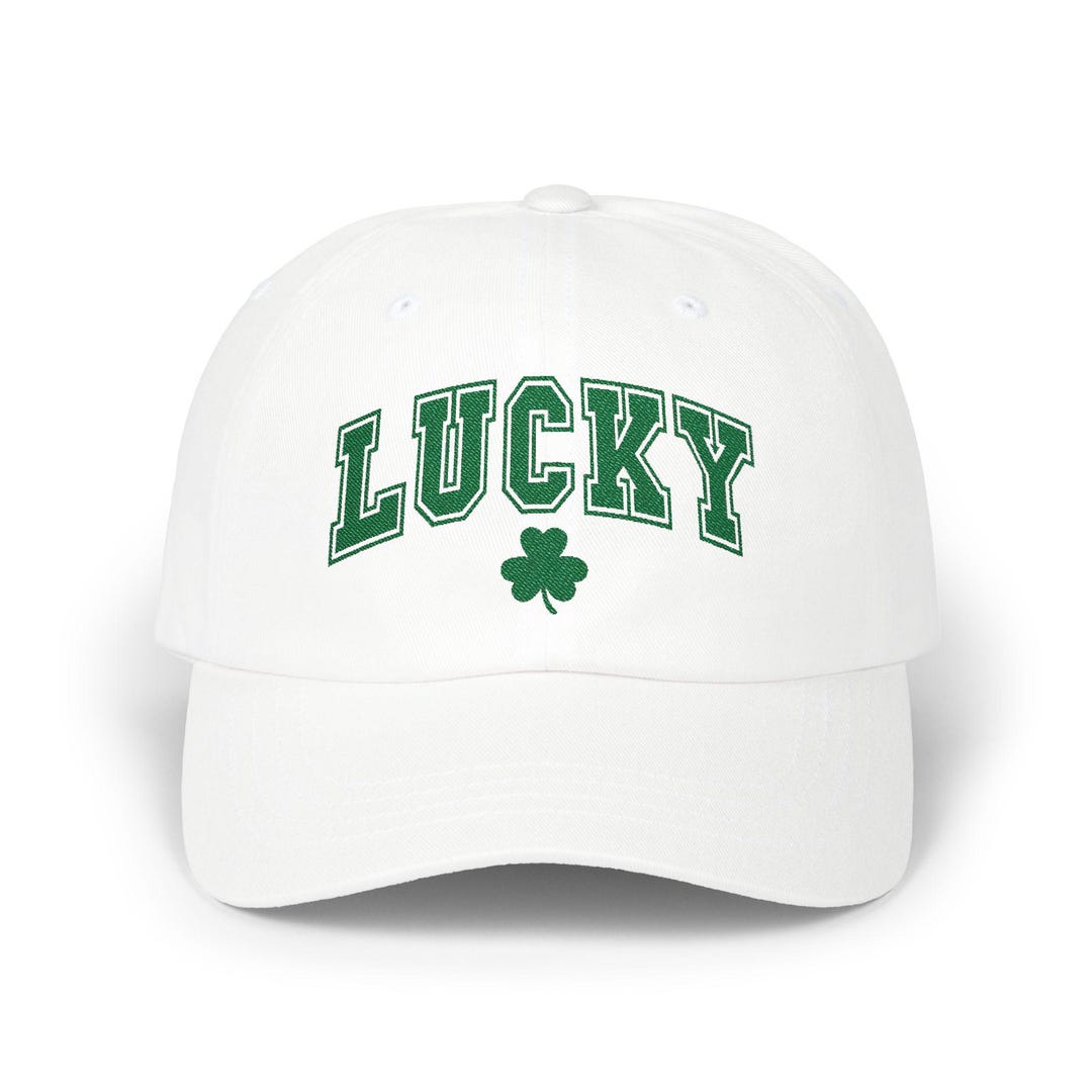St Paddy's Day Hat Embroidered, St Patrick's Day Gift, Lucky Shamrock ...