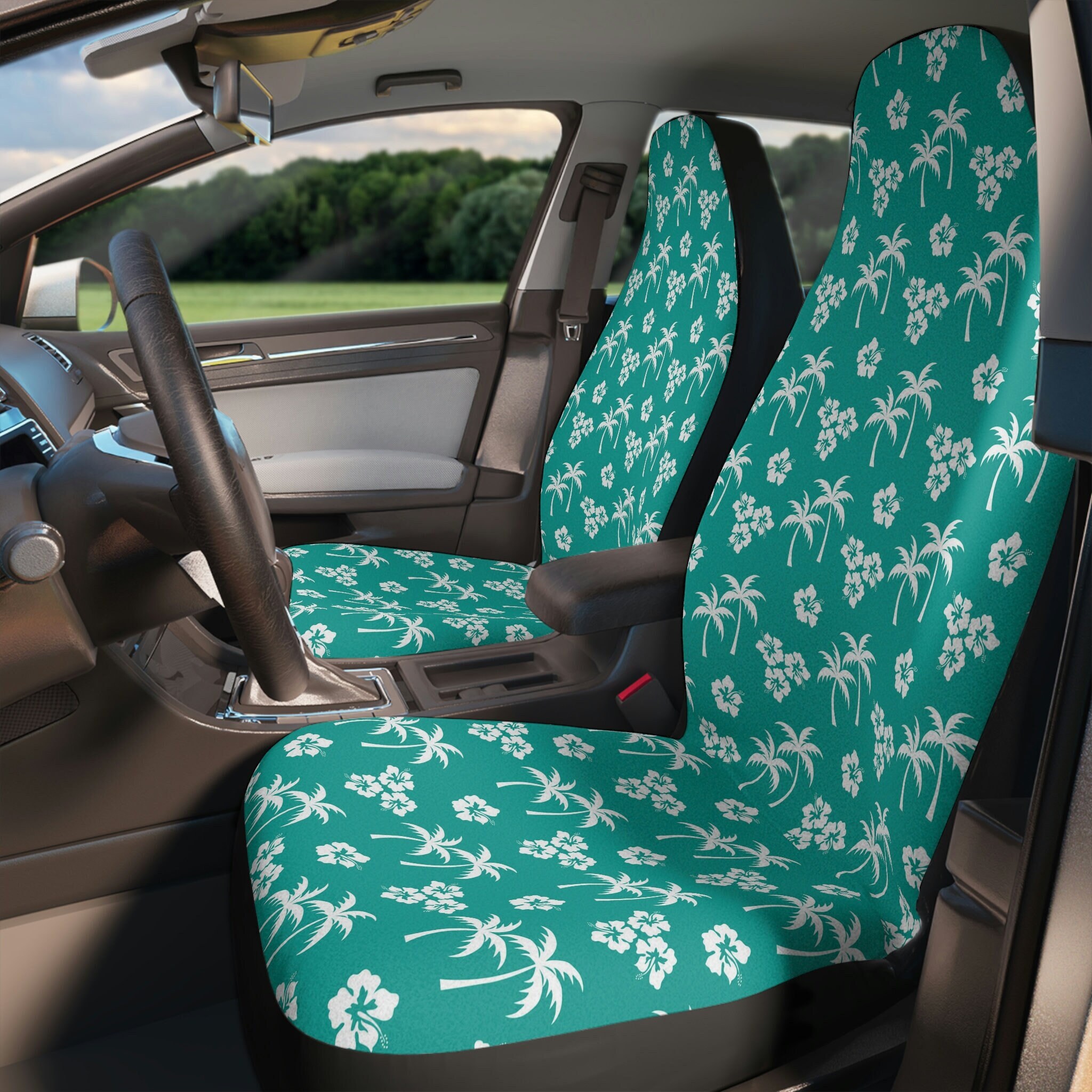 Palm tree car seat covers store