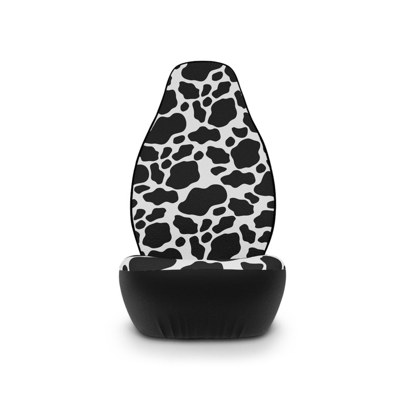 Cowprint Seat Covers, Cow Lover Gifts, Seat Covers Cow Print, Black and ...