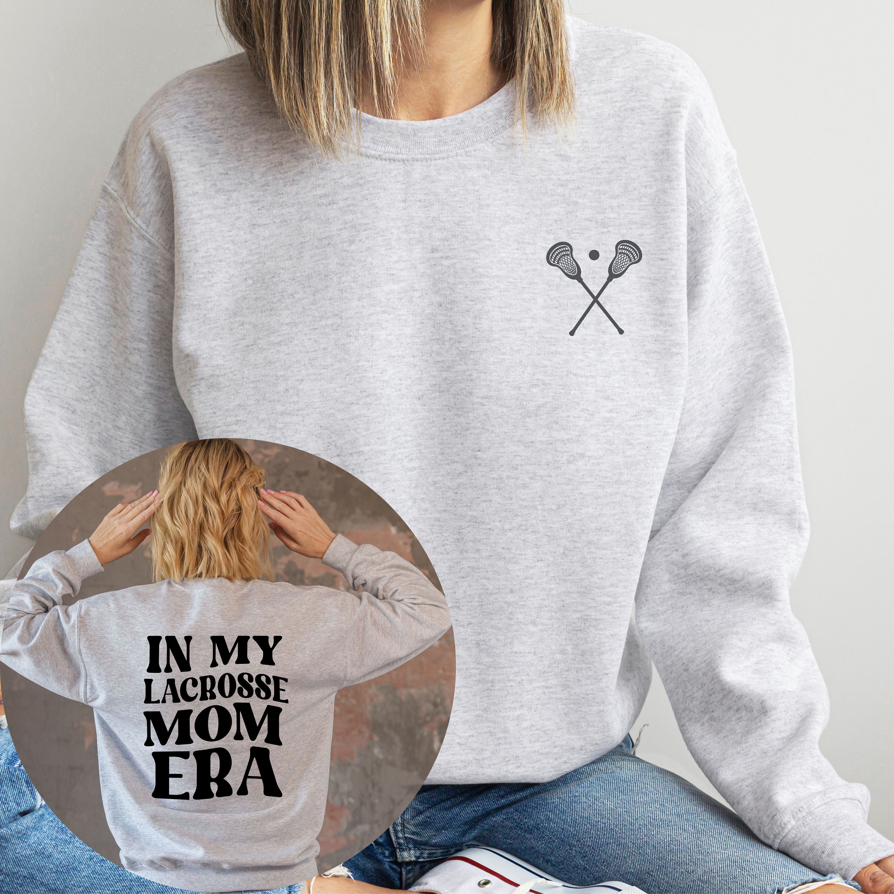 Lacrosse Mom Sweatshirt, in My Era Shirt, Lax Mama, Unisex Crewneck ...