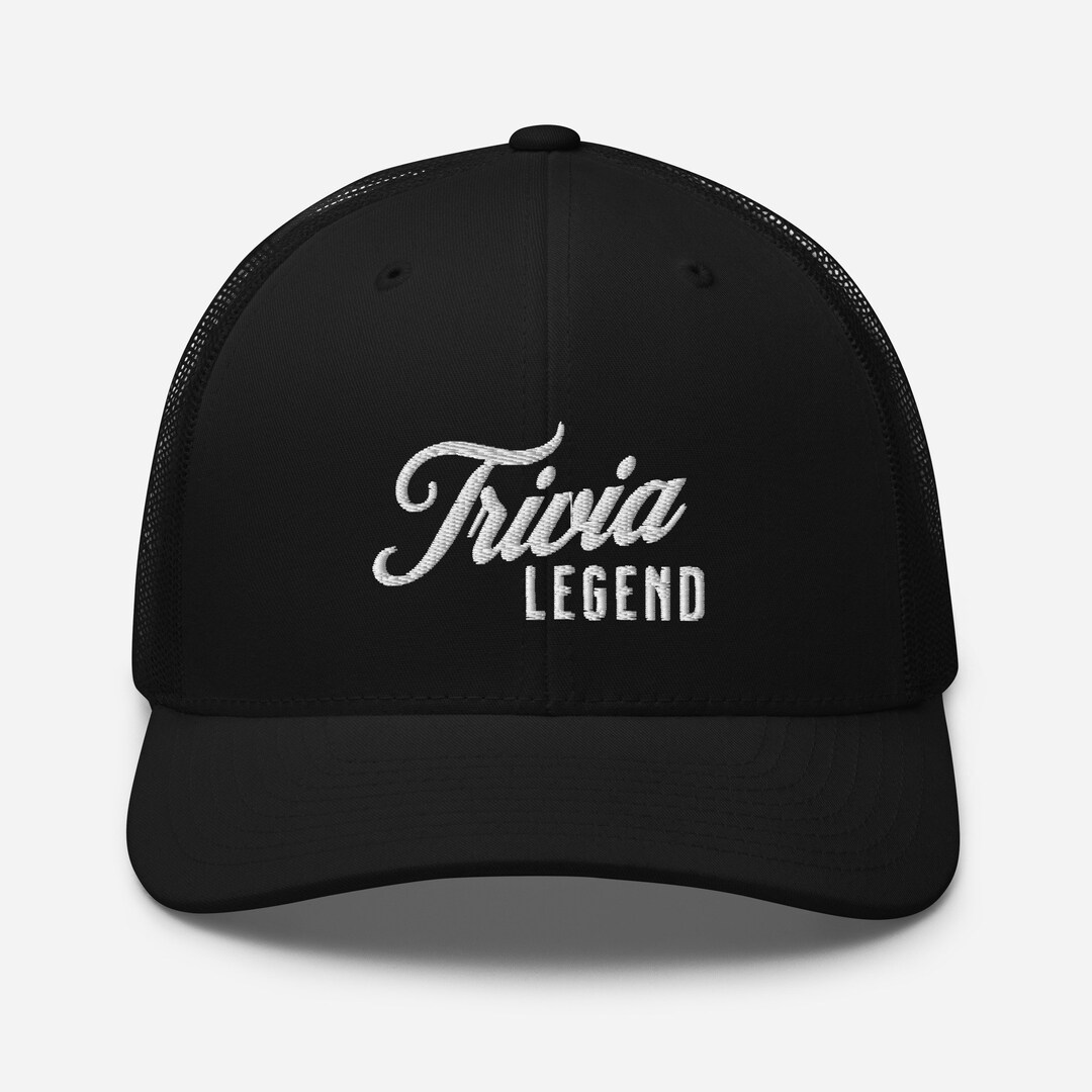 Trivia Night Player Gifts, Trivia Trucker Hat, Trivia Night Hat, Funny ...