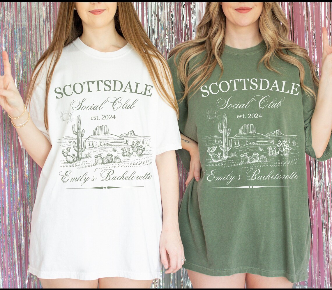 Scottsdale Bachelorette Shirt, Luxury Social Club Bach Shirts, Desert ...