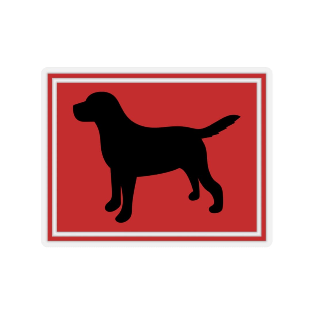 Black Labrador Sticker, Sticker With Black Lab, Labrador Lover ...