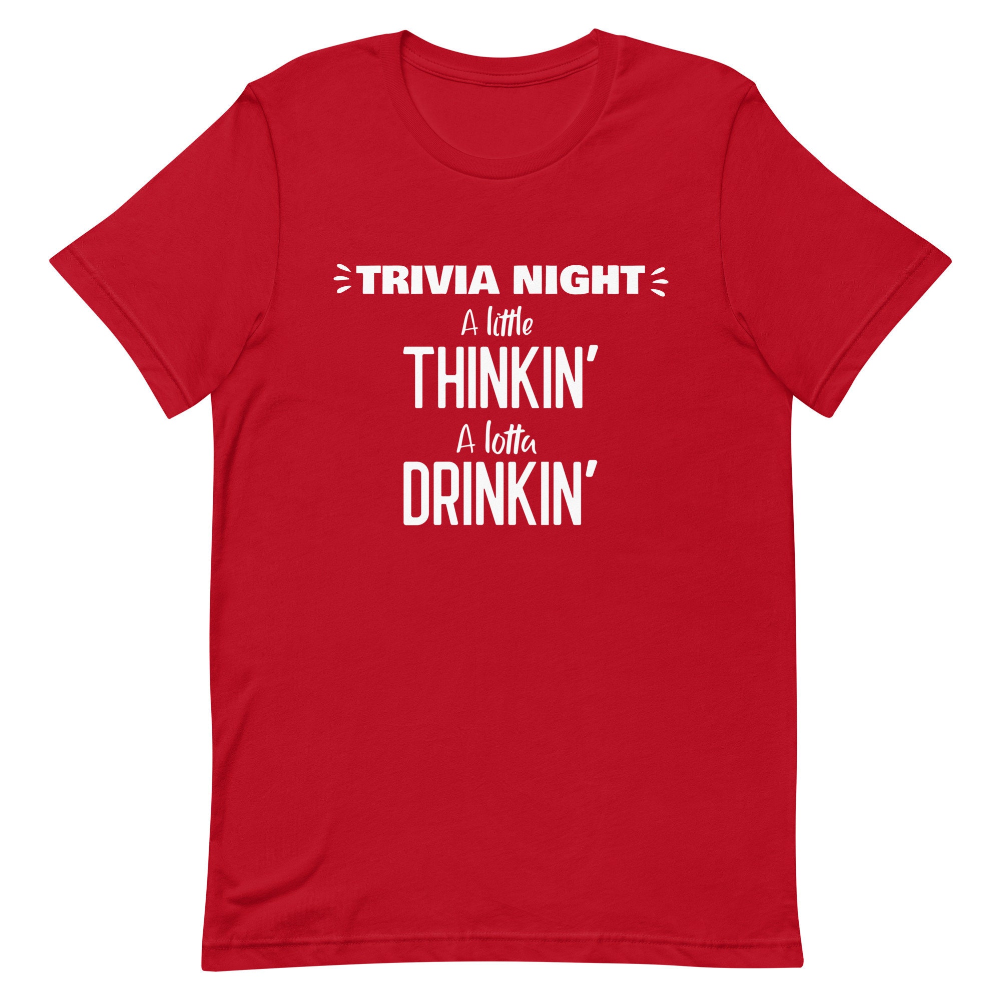 Trivia Night Trivia Tshirt Funny Trivia Shirt Thinking and - Etsy
