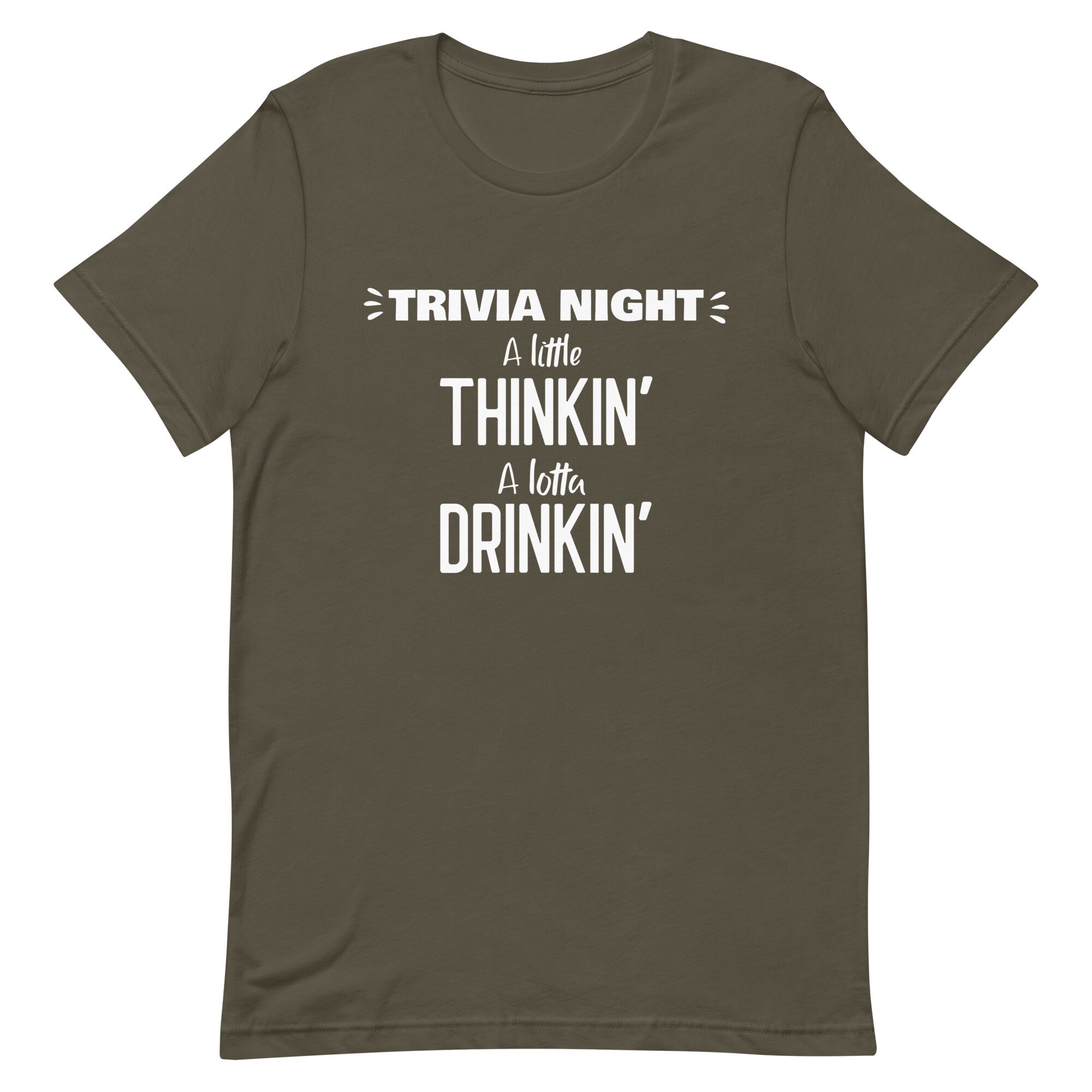 Trivia Night Trivia Tshirt Funny Trivia Shirt Thinking and - Etsy