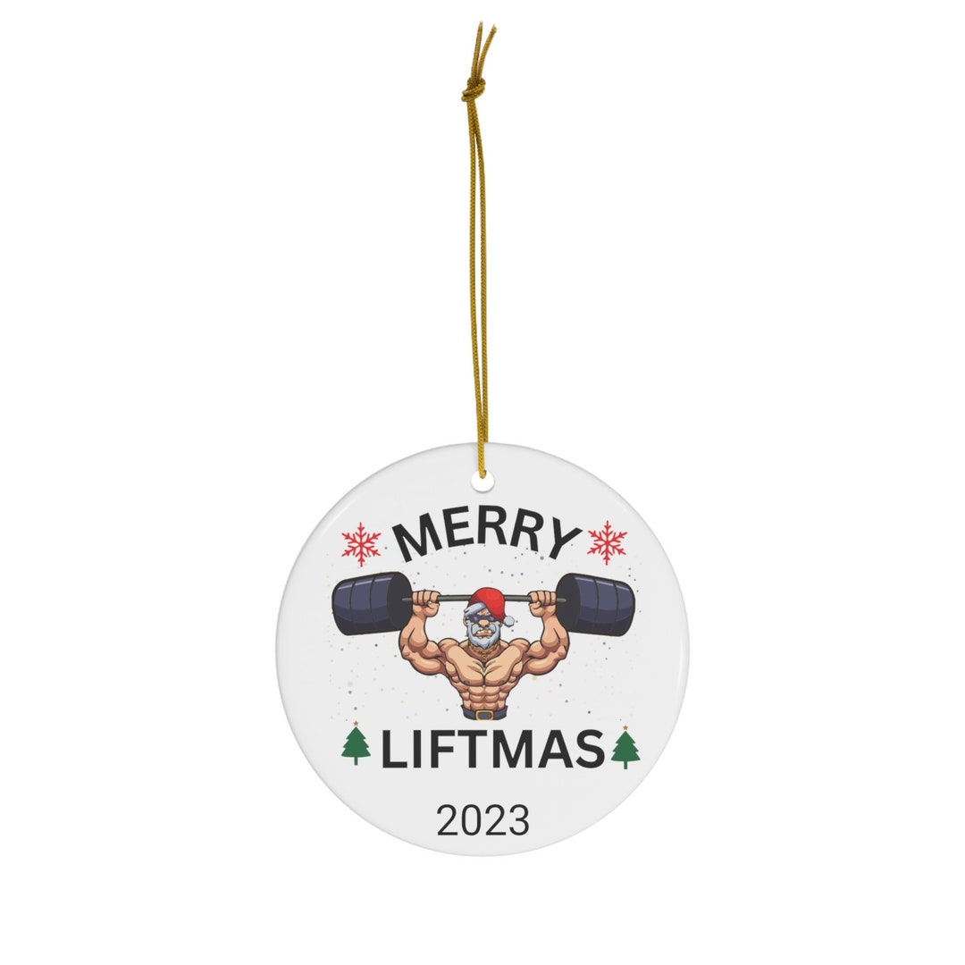 Weightlifting Personalized Ornament, Bodybuilding Gift, Funny Christmas ...
