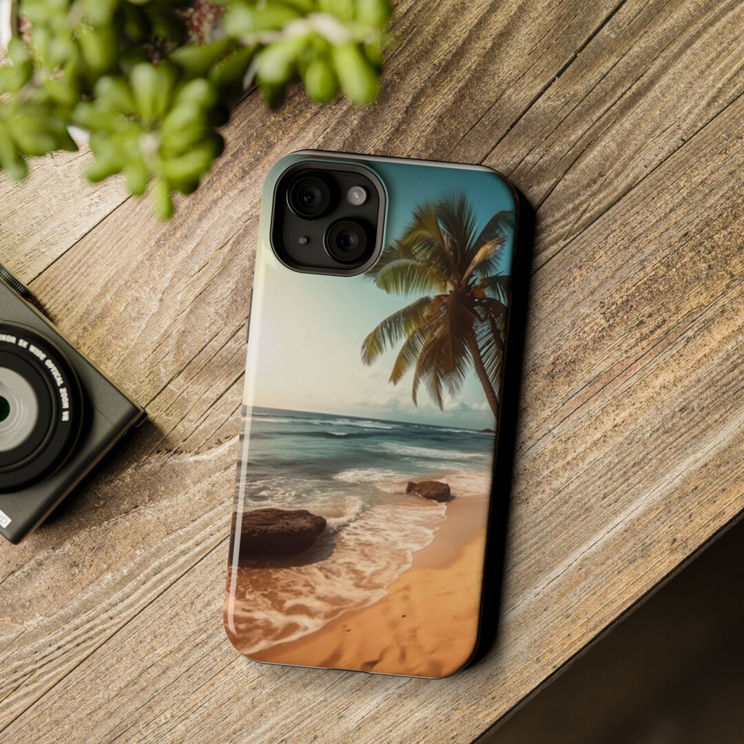 Vintage Beach iPhone Case, Tropical Retro Phone Cover, Boho Phone Cases ...