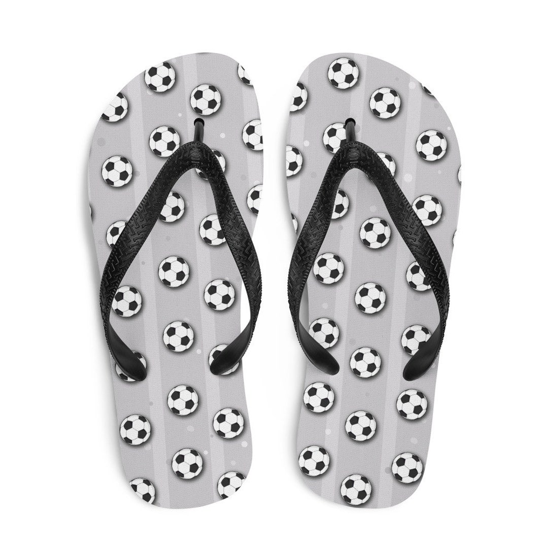 Soccer Flip-flops, Soccer Ball Flip Flops, Soccer Player, Locker Room ...