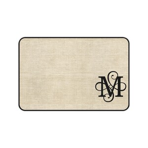 Personalized Monogram Desk Mat, Custom Monogrammed Letter Home Office ...