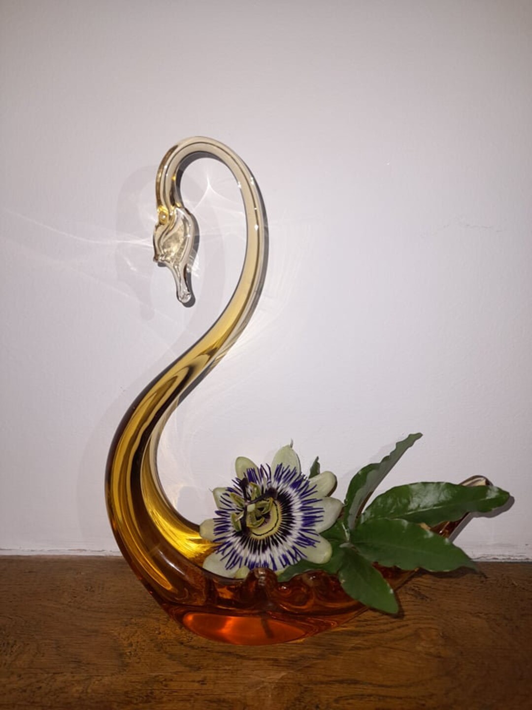 Whitefriars Amber Swan Dish - Etsy