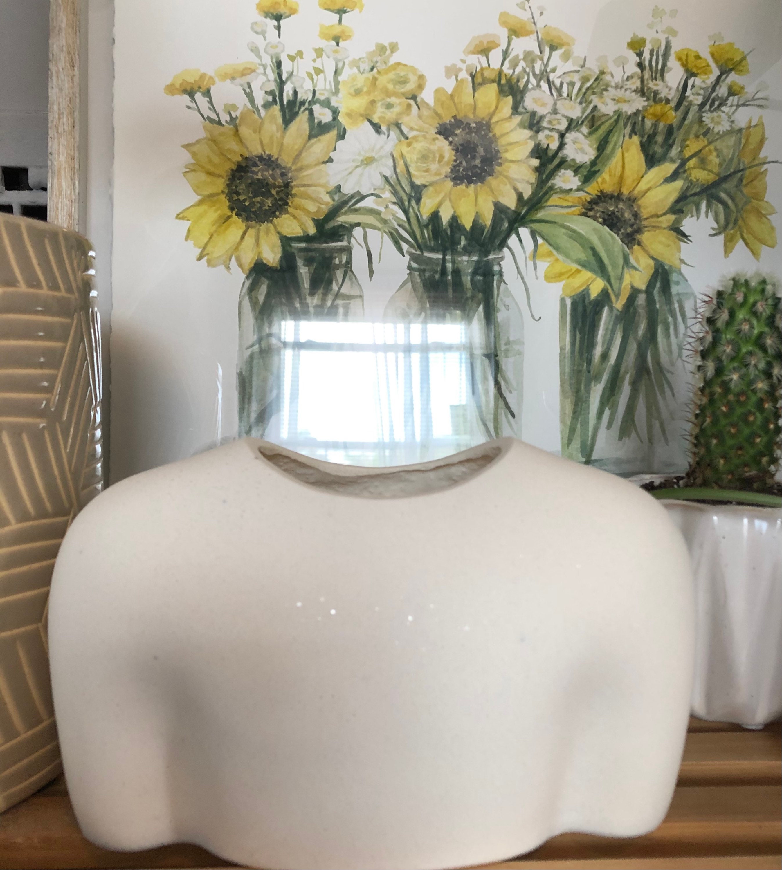 Chest Body Positivity Pot Modern Pot With Drainage Holes - Etsy