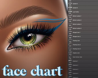 Procreate Face Chart - Etsy