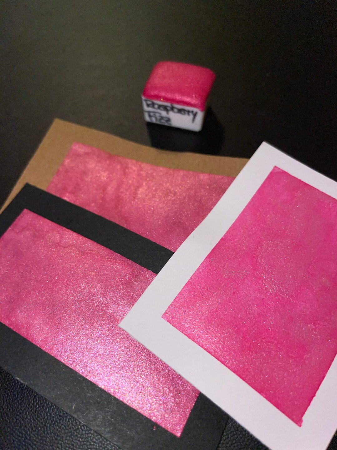 Raspberry Fizz Watercolor Paint Watercolor 1/2 Pan Cocktail Vegan ...