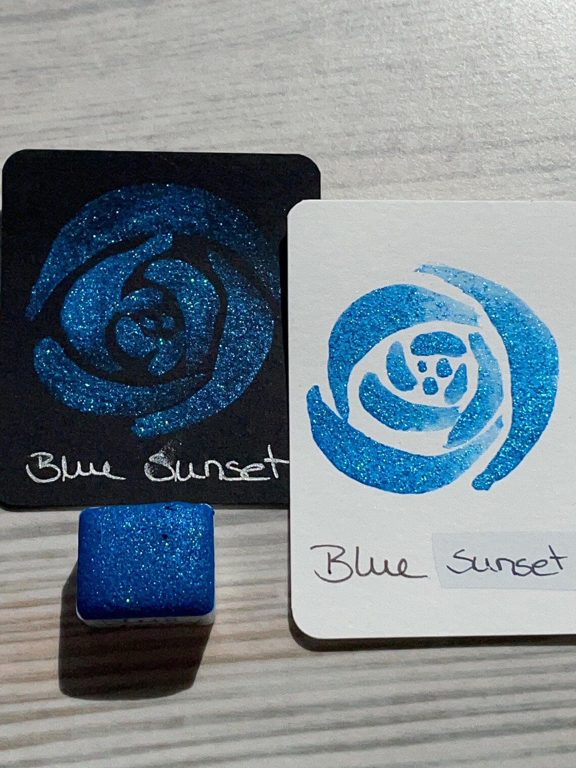 Blue Sunset | Watercolor Paint | Watercolor 1/2 Pan | Smoothies | Vegan ...