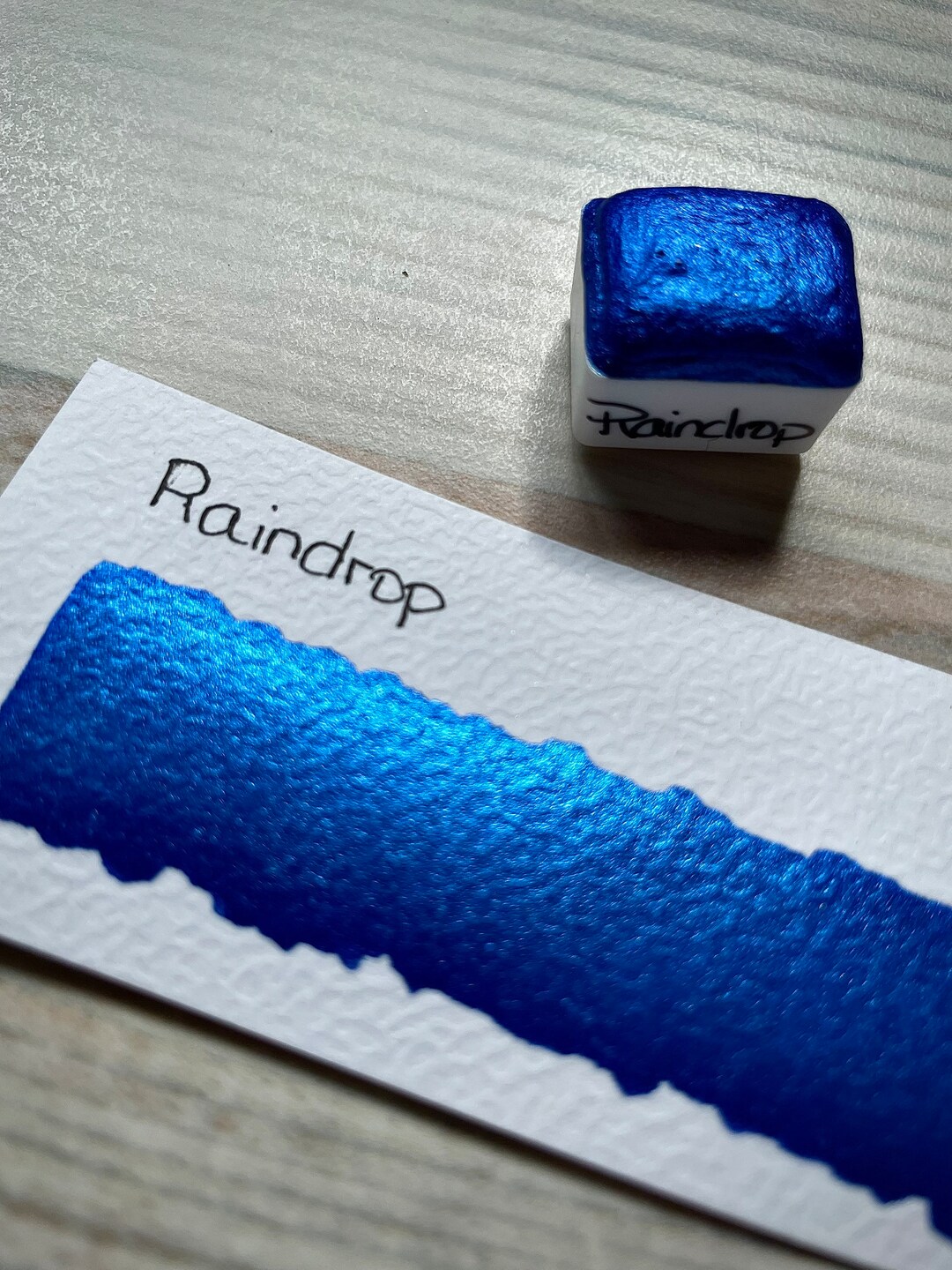 Raindrop Watercolor Paint Watercolor 1/2 Pan Vegan Rainforest Set Calligraphy Lettering Color ...