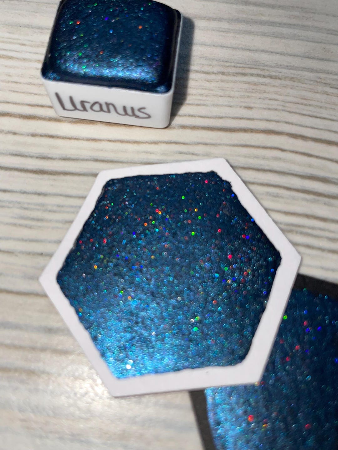 Uranus Watercolor Paint Watercolor Planets Calligraphy Shimmer Paint ...