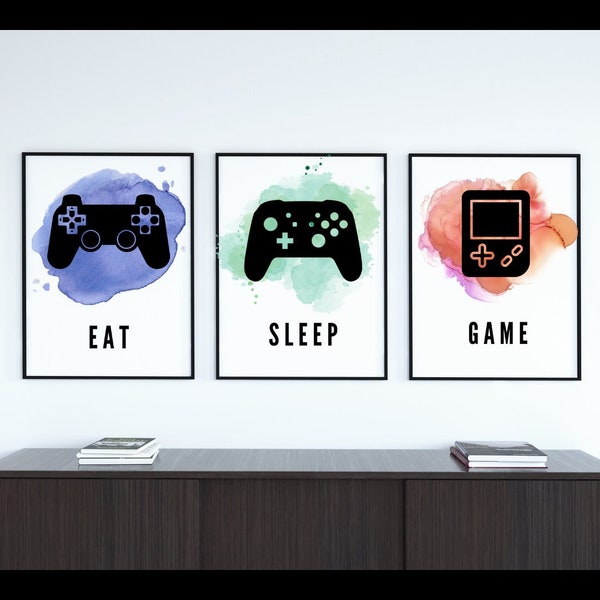 Gaming Wall Art Set - Etsy