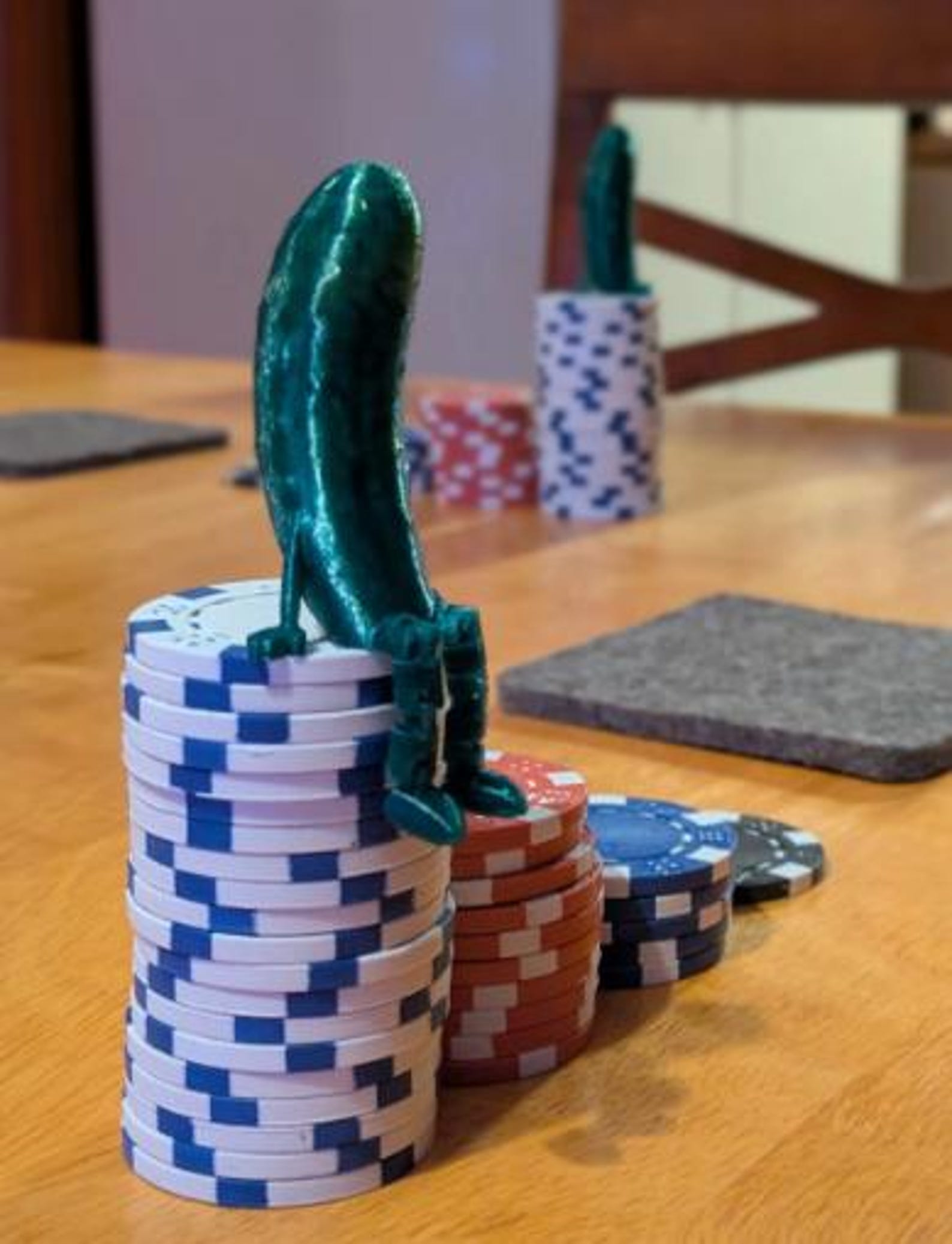 Articulated Pickle With Legs - 3D Printed Toy - Flexible, Customizable ...