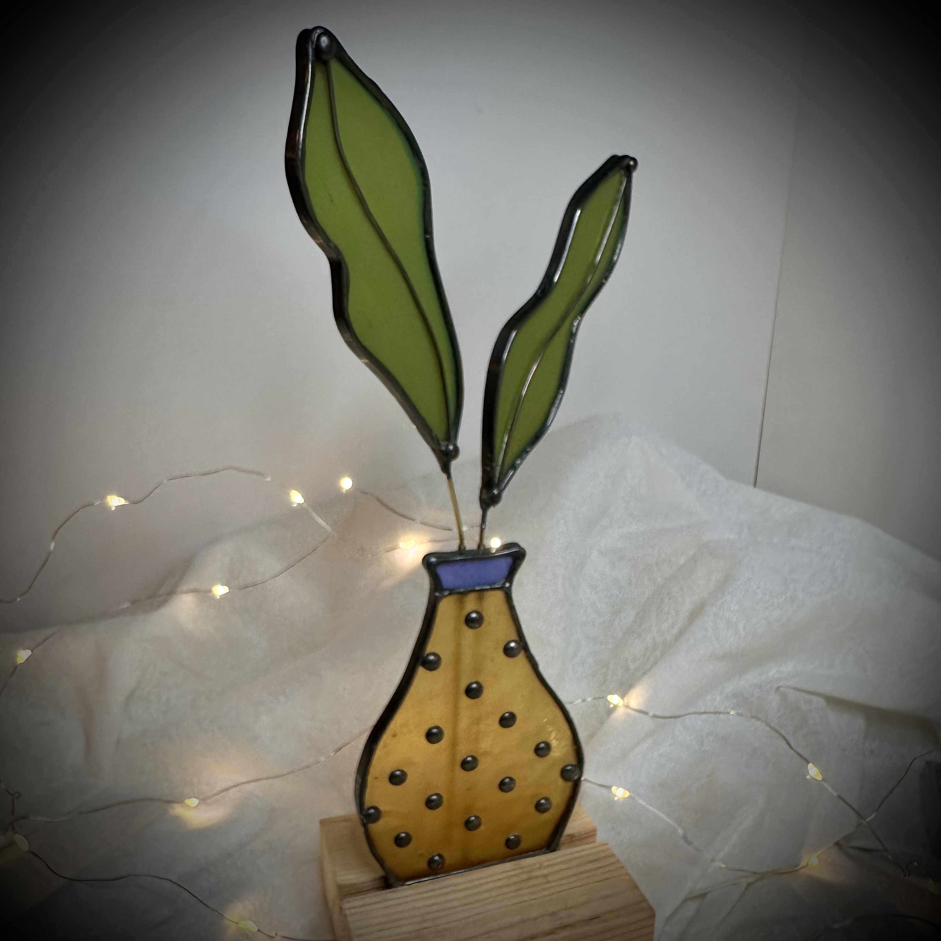 Digital Pattern - 3 Stained Glass Spring Flower Vases With Removable ...