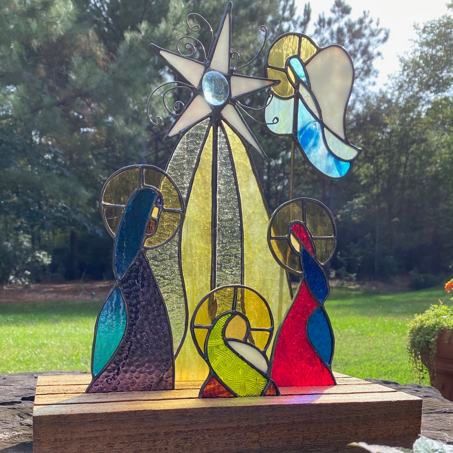 DIGITAL PATTERN - Stained Glass Nativity Suncatcher - Etsy