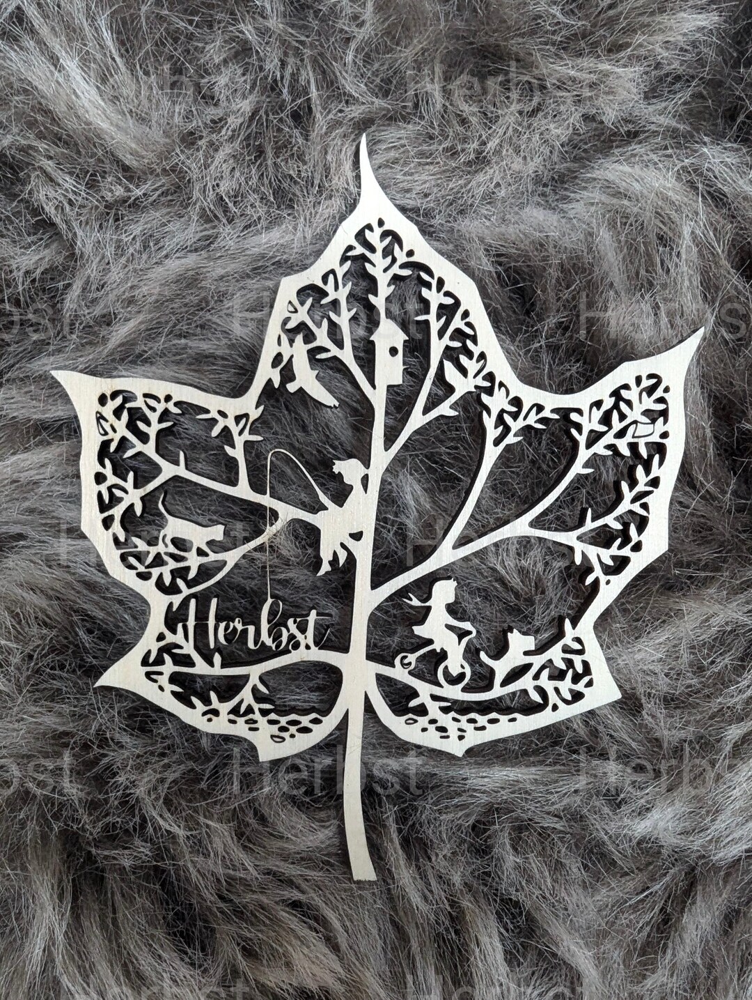 Autumn Wreath | Maple Leaf | German Version | Door Wreath | Template ...